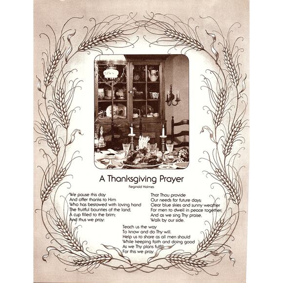 None and/or Unknown | Other | A Thanksgiving Prayer Reginald Homes 97s ...